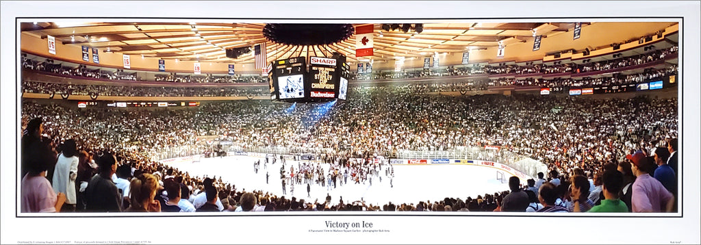 New York Rangers "Victory On Ice" 1994 Stanley Cup Panoramic Poster Pr ...