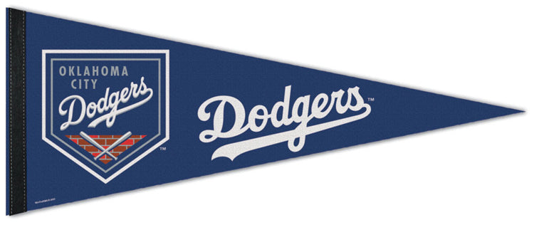 Oklahoma City Dodgers Minor League Baseball Premium Felt Collector's P ...