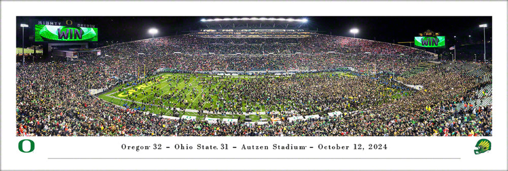 Oregon Ducks Football "Storm the Field" (10/12/2024) Autzen Stadium Ga ...