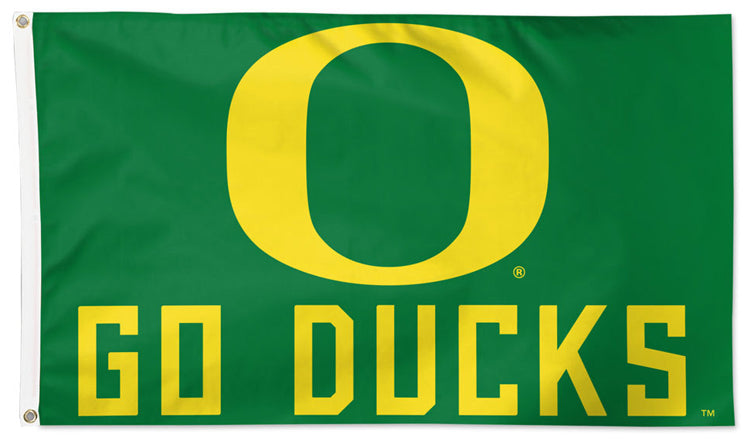 University of Oregon Ducks GO DUCKS Official NCAA Deluxe 3'x5' Team Lo ...