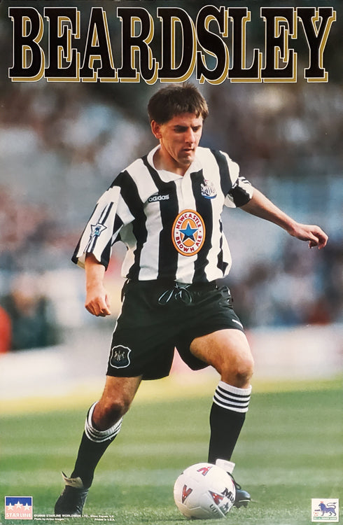 Peter Beardsley "Superstar" Newcastle United 1996 EPL Action Poster ...