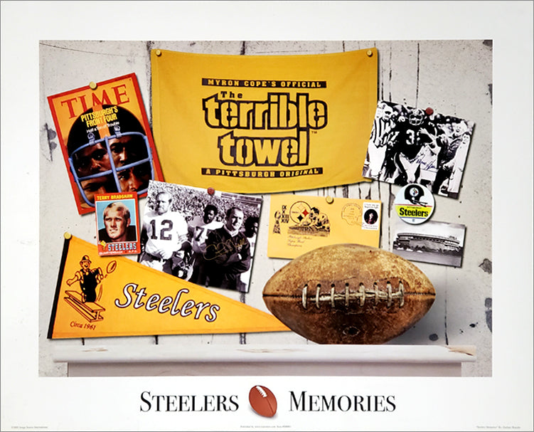 Pittsburgh Steelers "Steelers Memories" Nostalgic Collage Poster - Ima ...