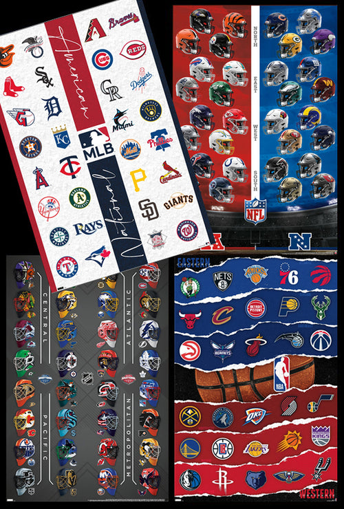 NFL Football Team Logo Posters – Sports Poster Warehouse