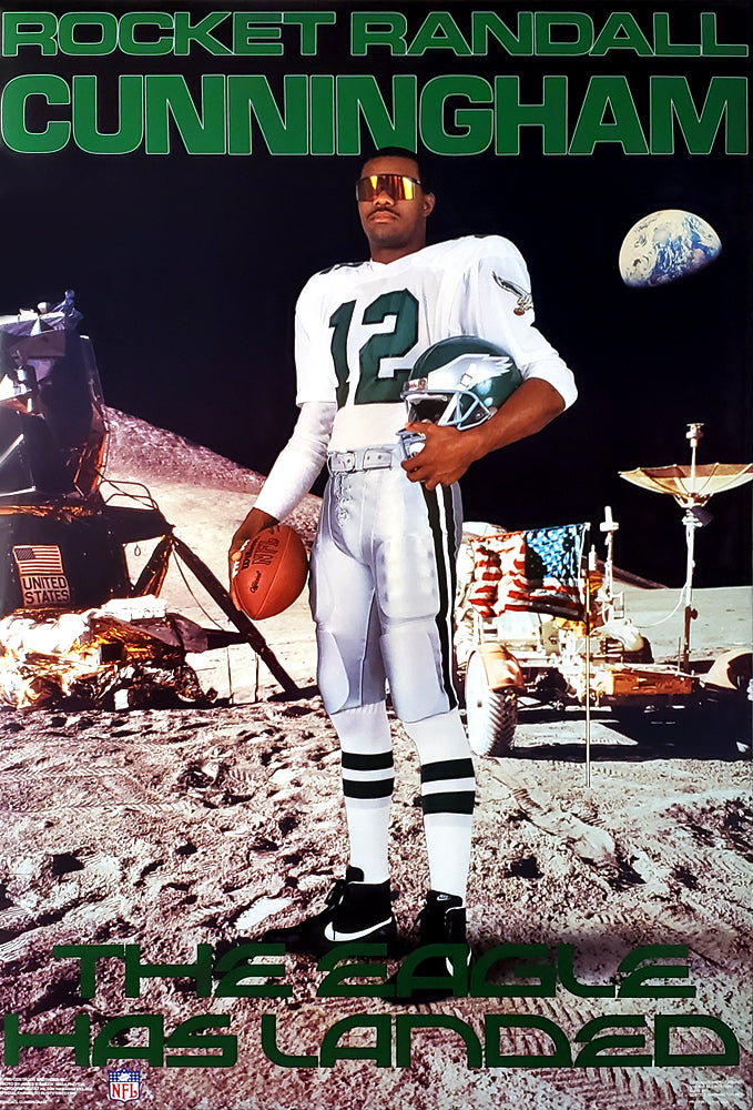 Randall Cunningham "The Eagle Has Landed" Philadelphia Eagles Vintage ...