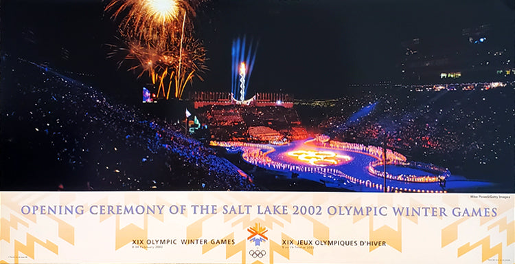 Salt Lake 2002 Winter Olympics Torch Relay Commemorative Poster - Fine ...