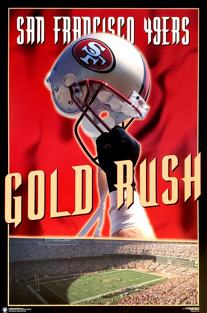 San Francisco 49ers "Gold Rush" (1996) NFL Football Team Theme Art Pos ...