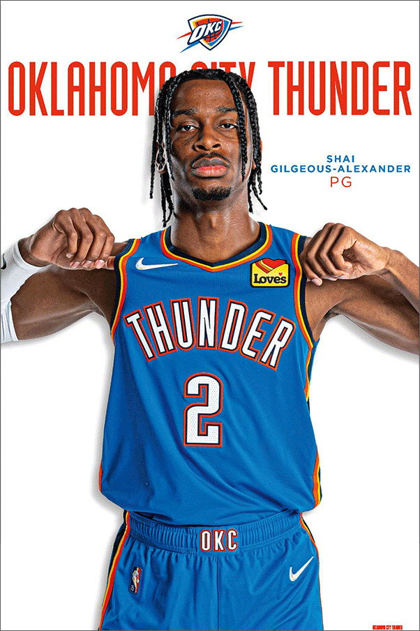 Oklahoma City Thunder 2025 NBA Champions Official Commemorative Poster ...