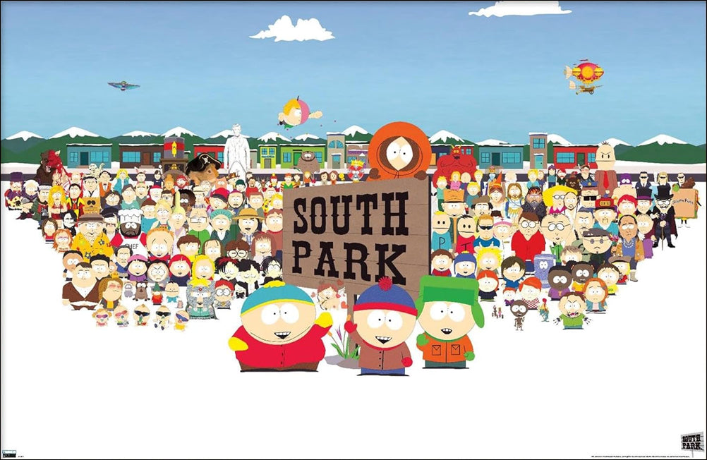 SOUTH PARK (150 Characters) Official TV Animated Series Poster - Trend ...