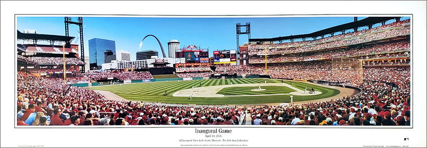 St. Louis Cardinals New Busch Stadium Inaugural Game Panoramic Poster ...