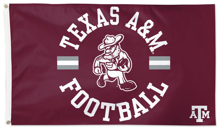 Texas A&M Aggies Retro "Ol' Sarge" Style NCAA Deluxe-Edition 3'x5' Fla ...