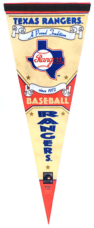 Texas Rangers "Since 1972" Cooperstown Collection Premium Felt Pennant ...