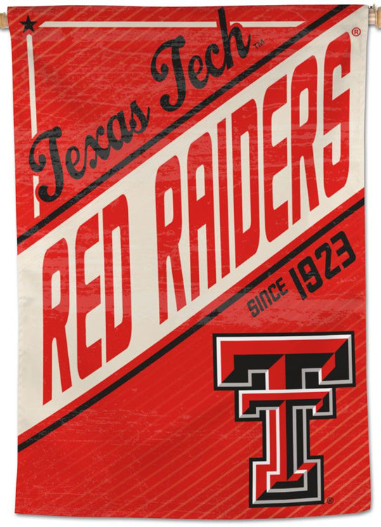 Texas Tech Red Raiders Retro-Style Official NCAA Team Premium 28x40 Wa ...