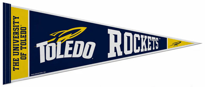 University of Toledo Rockets Official NCAA Team Felt Pennant - Rico In ...