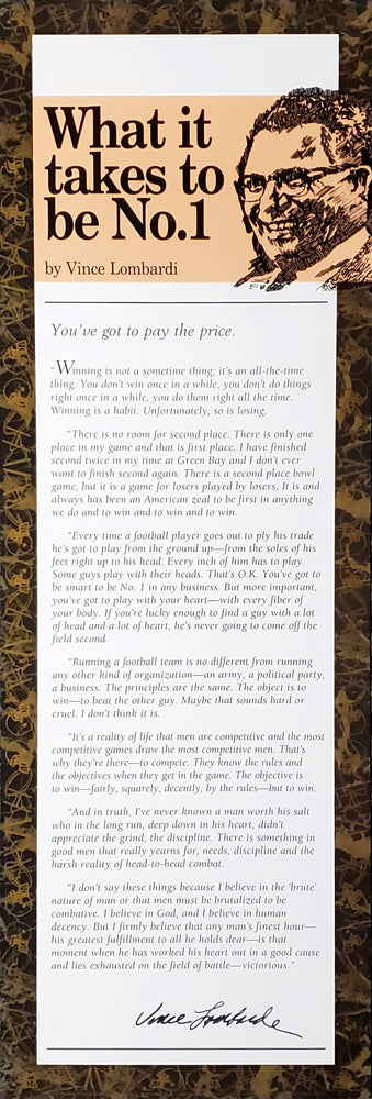 Vince Lombardi Speech Vince Lombardi American Catholic History