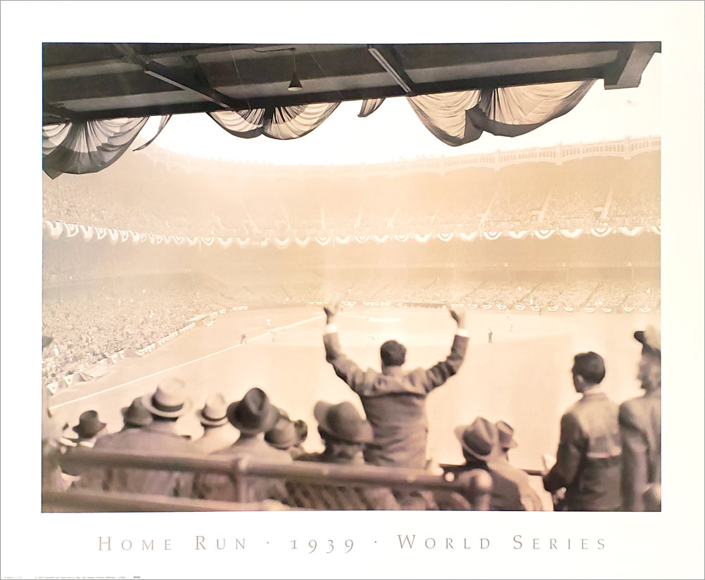 Yankee Stadium "Home Run 1939 World Series" Sepia-Toned Premium Poster ...