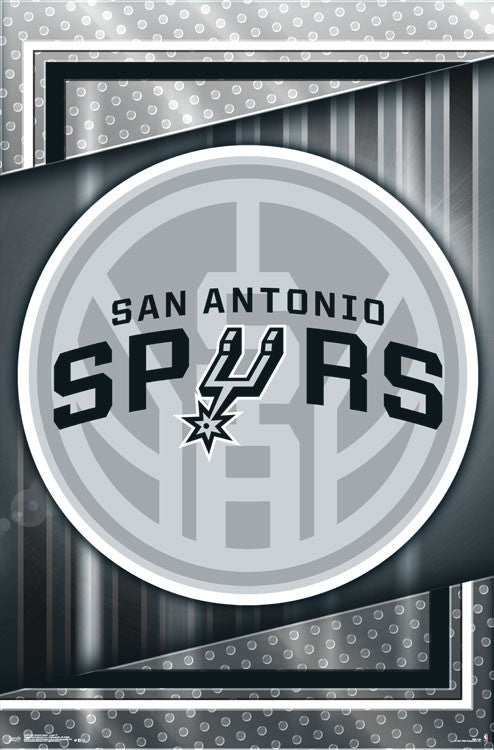 San Antonio Spurs NBA Basketball Official Team Logo Poster - Trends ...