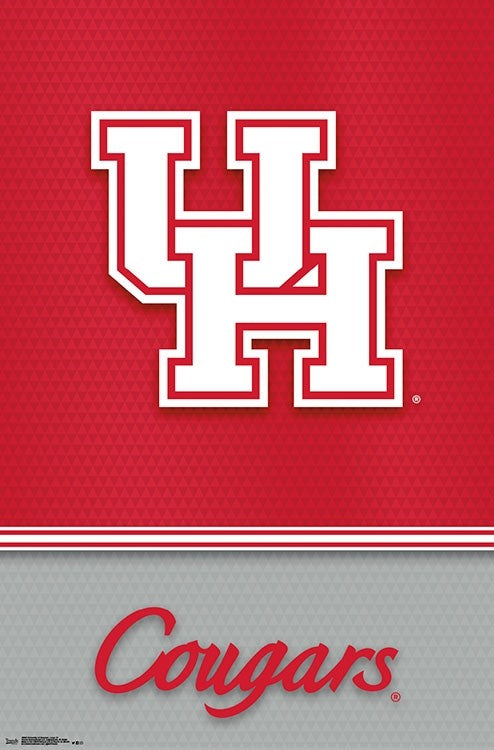 University of Houston Cougars Official NCAA Team Logo Poster - Trends ...