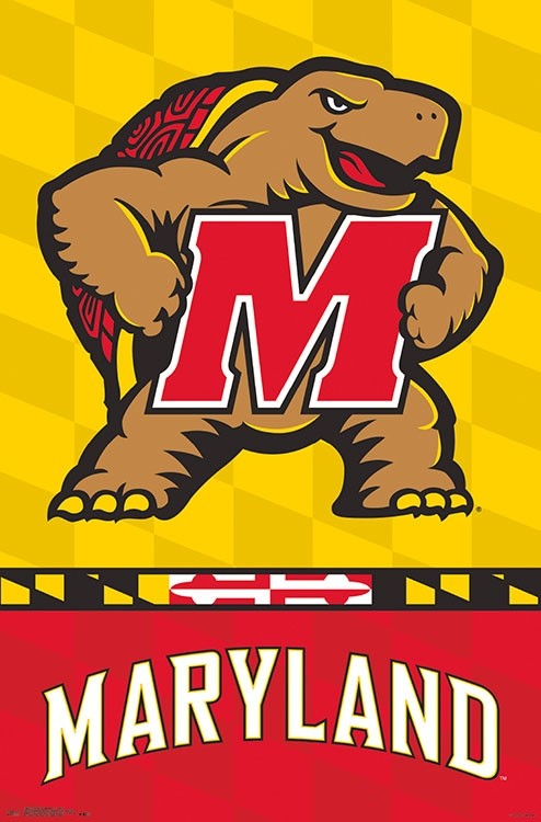 University of Maryland Terrapins Official NCAA Team Logo Poster - Tren ...