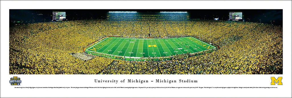 Michigan Wolverines Football "Under the Lights II" (2013) Panoramic ...