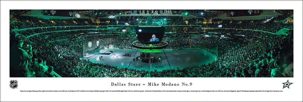 Dallas Stars American Airlines Center "Mike Modano Night" Panoramic ...