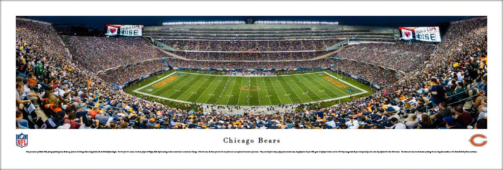 Chicago Bears Soldier Field Game Night Panoramic Poster Print ...