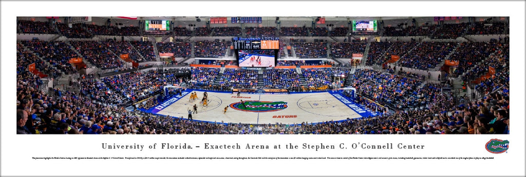 Florida Gators Basketball Exactech Arena Game Night Panoramic Poster ...