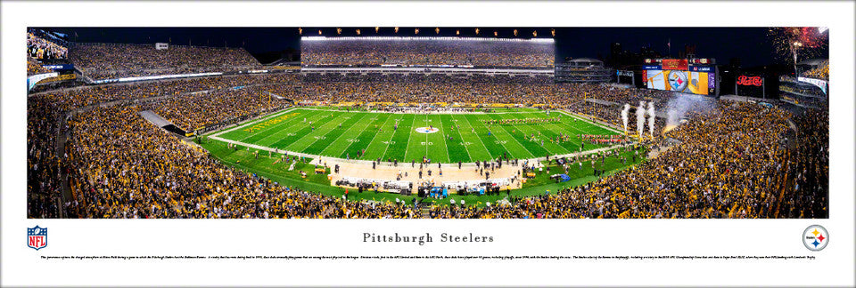 Pittsburgh Steelers Heinz Field NFL Game Night Panoramic Poster Print ...