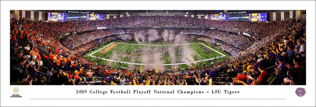LSU Tigers Football 2019 NCAA Football National Champions Panoramic Po ...