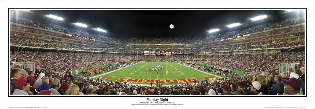 Washington Redskins FedEx Field Game Night Panoramic Poster Print ...