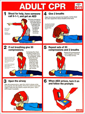 Adult CPR Professional Instructional Poster AHA Guidelines Fitnus Adult CPR Professional Instructional Poster AHA Guidelines Fitnus