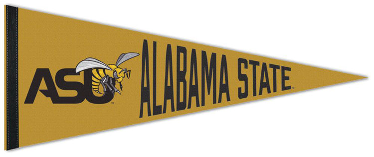 Alabama State University ASU HORNETS NCAA Team Logo Premium Felt Penna ...