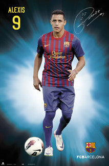 Alexis Sanchez "Signature Series" FC Barcelona Poster - Grupo Erik ...