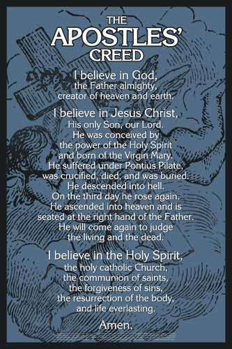The Apostles Creed Poster - Slingshot Publishing – Sports Poster Warehouse