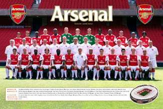 Arsenal FC Official Team Portrait 2006/07 Poster - GB Posters – Sports ...