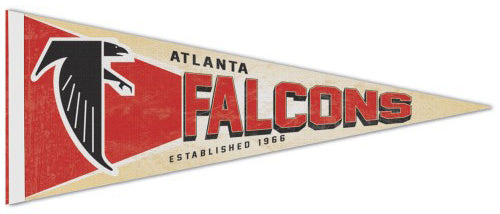 Atlanta Falcons NFL Retro 1966-89-Style Premium Felt Collector's Penna ...