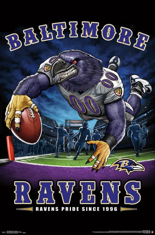 Baltimore Ravens Football All-Time Greats (8 Legends) Premium Poster P ...
