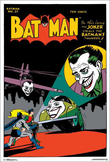 Batman #37 (Oct. 1946) DC Comics Cover Reproduction 22x34 POSTER - Tre ...