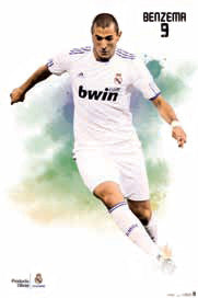 Karim Benzema "SuperAction" Real Madrid Soccer Poster - G.E. (Spain ...