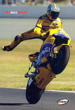 Max Biaggi "MotoGP Action" Repsol Honda Motorcycle Racing Poster - Suo ...