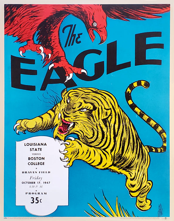 Missouri Tigers Football 1934 Vintage Program Cover 22x28 Poster Repro ...