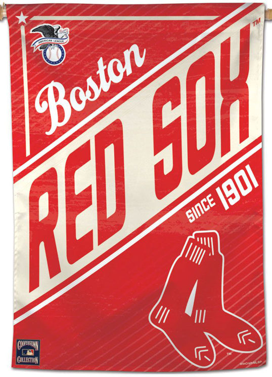 Boston Red Sox "Since 1901" MLB Cooperstown Collection Premium 28x40 W ...