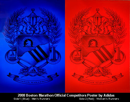 Boston Marathon 2008 Competitors Poster - Adidas – Sports Poster Warehouse