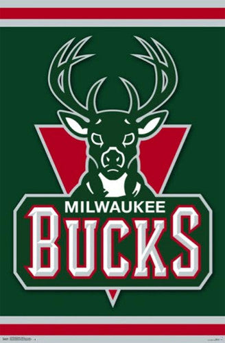 Milwaukee Bucks NBA Basketball Official Team Logo Poster - Costacos 20 ...