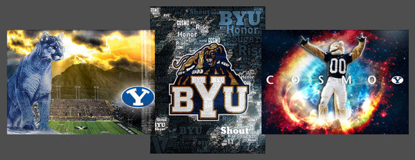 Brigham Young University "BYU Football Spirit" 3-Poster Combo Set ...