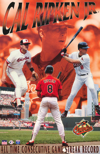 Cal Ripken Jr. All-Time Consecutive Game Record Baltimore Orioles Post ...