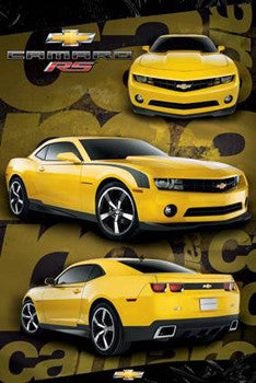 Camaro RS (2010) Three-Shot Muscle Car Profile Poster - Pyramid (UK ...