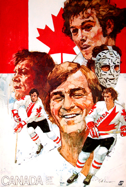 Team Canada 1976 Canada Cup Tournament Official Theme Art Poster ...