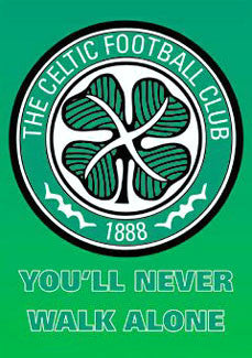 Celtic FC "Never Walk Alone" Official Logo Poster - GB Eye – Sports ...