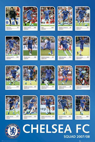 Chelsea FC "Super 20" 2007/08 - GB Posters – Sports Poster Warehouse