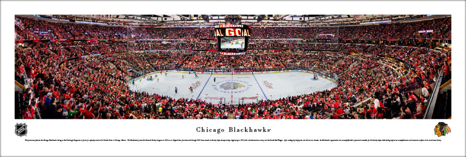 Chicago Blackhawks NHL Game Night Panorama - Blakeway Worldwide ...